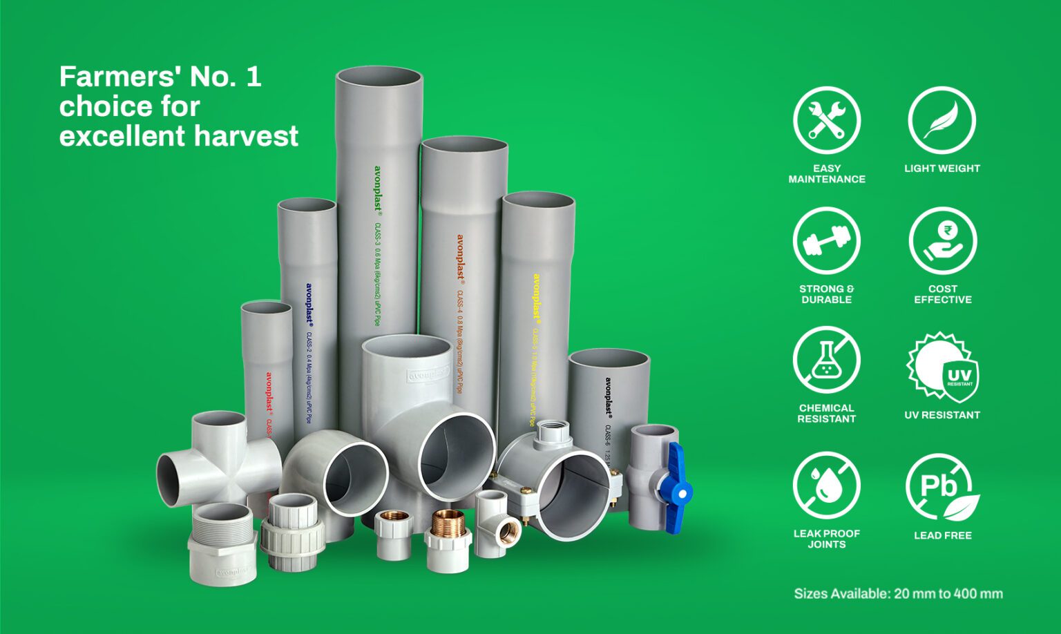 Trusted Agriculture uPVC Pipes & Fittings | Avonplast