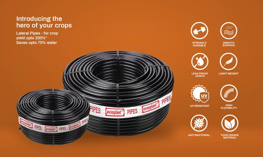Lateral Pipes for Drip Irrigation | Avonplast India