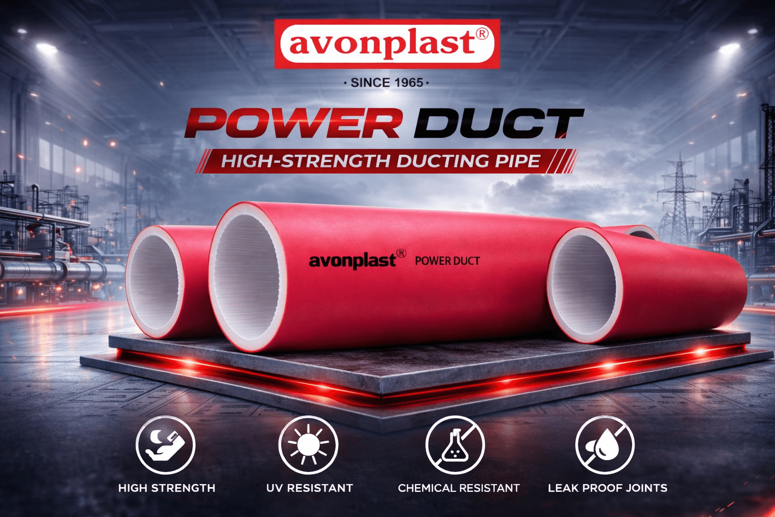 Power Duct HDPE Pipes | Avonplast India